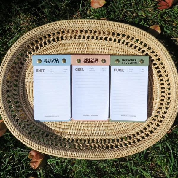 Improper Sheet Notepad - Audacious Boutique